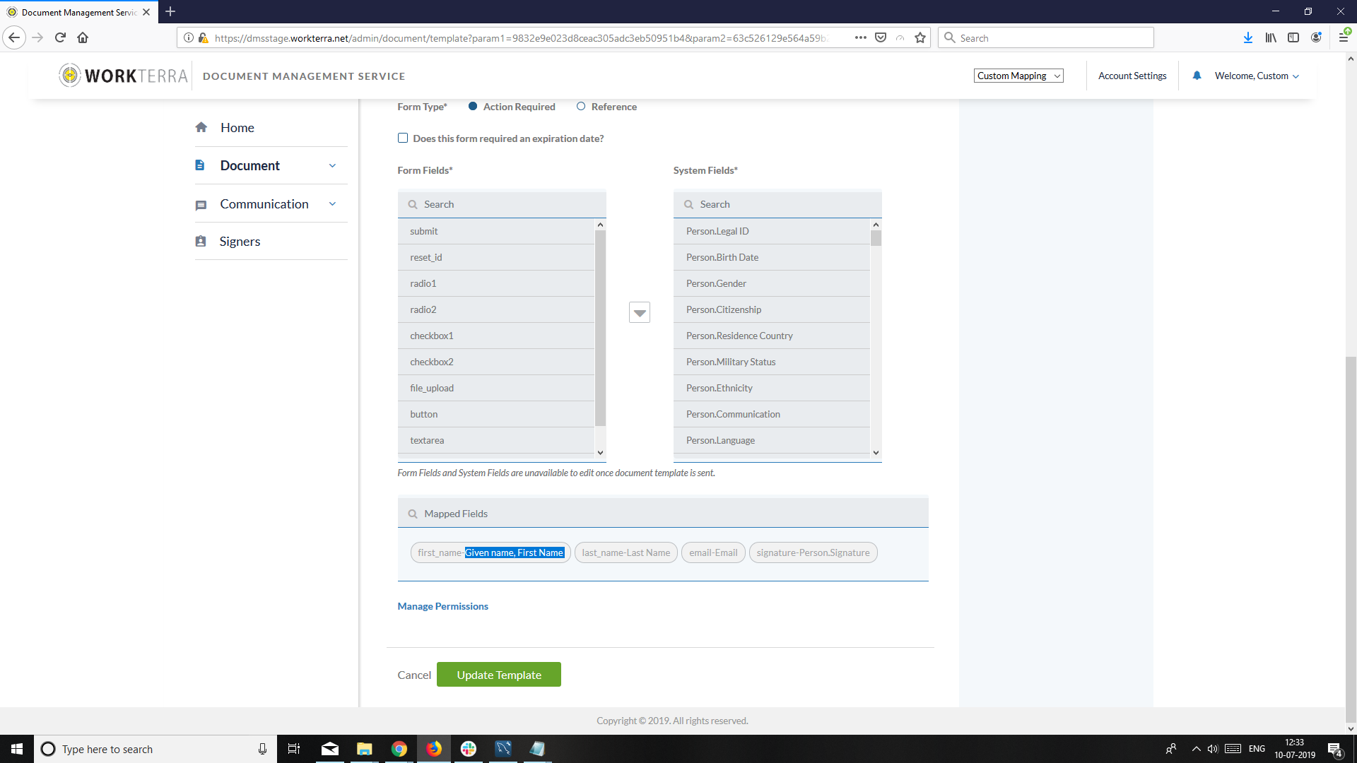 Dms 1624 Dms Preprod Custom Field Mapping Html Workterra Jira